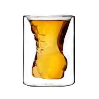 China 17oz Double Wall Borosilicate Thermal Insulated Wine Glass Cup Production Beer Glasses for sale