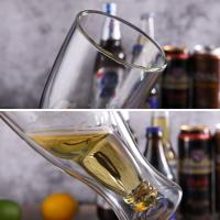 China 17oz Double Wall Borosilicate Thermal Insulated Wine Glass Cup Production Beer Glasses for sale
