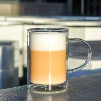 China Borosilicate Glass Double Wall Insulated Handmade Beer Steins with Handle CnGlass Cup for sale