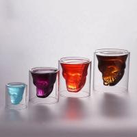 China CnGlass Cold Resistant Beer Glasses Custom Glass Cup for Milk Double Wall Shot Glass for sale