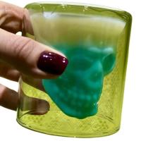 China CnGlass Cold Resistant Beer Glasses Custom Glass Cup for Milk Double Wall Shot Glass for sale