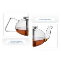 China CnGlass 40.6oz. wholesale glass tea kettle and tea pot maker stovetop safe glass teapot for flower tea for sale