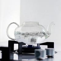 China CnGlass 22oz.Tea Pot wholesale water juice jug borosilicate glass teapot loose leaf tea maker with strainer for flower tea for sale