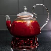 China CnGlass 22oz.Tea Pot wholesale water juice jug borosilicate glass teapot loose leaf tea maker with strainer for flower tea for sale