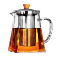 China Handmade Cold Brew Coffee Pot with SS Lid 900ML Borosilicate Glass Teapot by CnGlass for sale