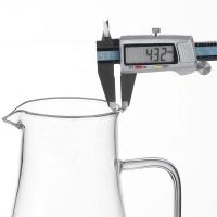 China Handmade Cold Brew Coffee Pot with SS Lid 900ML Borosilicate Glass Teapot by CnGlass for sale