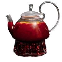 China CnGlass Wholesale Lead-Free Glass Tea Kettle For Gas Stove Glass Teapot With Strainer Borosilicate Tea Pot Tea Maker for sale