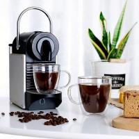 China Craft Mouth Blown 0.28KGS/PC CnGlass 10.1oz. Milk Tea Cup Microwave Safe Glass Coffee Mug for sale