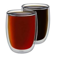 China Amazon hot 8.5oz.CnGlass microwave safe unbreakable  borosilicate Double wall Insulated  glass coffee cup with handle for sale