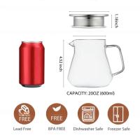 China Stay Hydrated on Your Camping Trip with CnGlass Handmade Borosilicate Glass Water Jug for sale