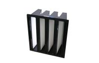 China Plastic Frame V Bank Hepa secondary filter H10 for sale