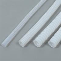 China Flexible Anti-static Convoluted PTFE Hose Conductive Black PTFE Chemical for sale