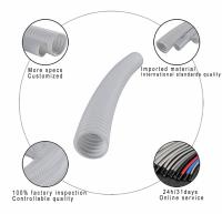 China Flexible Anti-static Convoluted PTFE Hose Conductive Black PTFE Chemical for sale