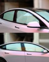 China Silver Coated Cloth Sun Shade for Tesla Model 3 Y 2020-2025 Side Window Privacy Sunshade Blind Shading for Camping Accessories for sale