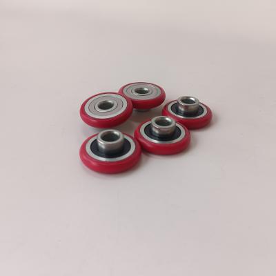 China High Wear‑Resisting POM Coated Flat Roller Pulley Wheel Plastic Guide Bearing For Industrial Sliding Equipment for sale
