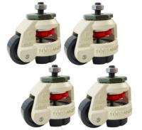 China Forma Master Caster Swivel Caster Industrial Load Wheel 60f80f100f100 Horizontal Height Leveling Adjustment Casters for sale