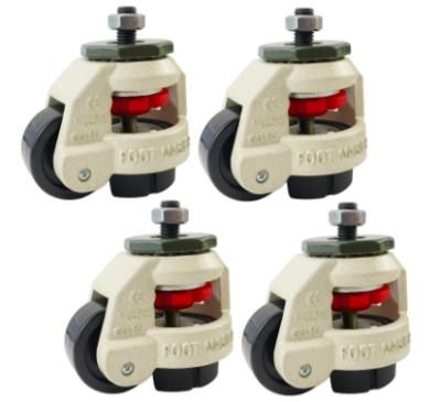 China Forma Master Caster Swivel Caster Industrial Load Wheel 60f80f100f100 Horizontal Height Leveling Adjustment Casters for sale
