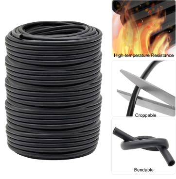 China Black Nitrile Rubber Hose, 3mm-19mm Multi Size, 1m/3m Smooth Pipe for Gasoline & Carburetor for sale
