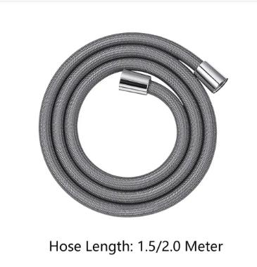 China Nylon Bathtub Shower Hose Universal High Voltage Interface 1.5/2M Anti-roll Handheld Shower Hose Watering Water Pressure Heads for sale