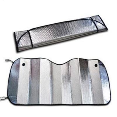China Customized car windshield sunshade universal foldable wrap bubbles aluminum film sunshade for cars for sale
