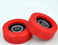 China 66002RS inner diameter 15mm TPU PU ball bearing roller wheel with 50mm diameter 15*50*15 for sale
