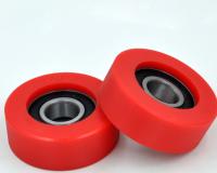 China Anti‑Corrosion Plastic‑Coated Bearing, POM, Nylon, PU Material, Roller Wheel for Curtain and Window Sliding Accessories for sale