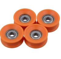 China ULK plastic coated bearings for windows doors bathroom non standard wheels for sale