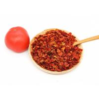 China Half Cut Air Dried Tomato Flakes 9x9mm Dehydrated Tomatoes 20kg Carton for sale