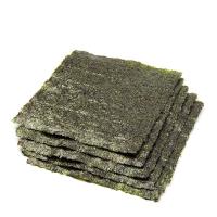China Roasted Seaweed Nori Sheets 100 Per Bag Dark Green 19x21cm for Sushi for sale