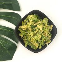 China Light Green Dehydrated Vegetables Dried Cabbage Flakes 10x10mm for sale