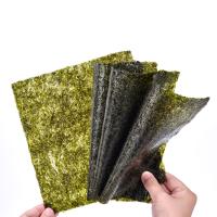 China Dark Green Roasted Seaweed Nori 100pcs 19x21cm Sushi Grade Vacuum Sealed for sale