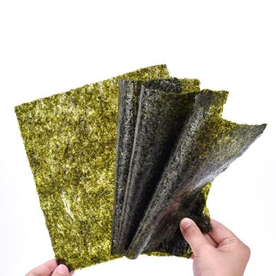 China Dark Green Roasted Seaweed Nori 100pcs 19x21cm Sushi Grade Vacuum Sealed for sale