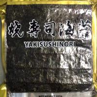 China Roasted Seaweed Nori 100 Sheets 19x21cm Vacuum-Sealed Sushi Nori Natural Flavor for sale