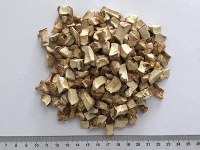 China Dark Brown Dried Shiitake Mushrooms 10x10mm Cubes - 13% Max Moisture, 10kg Carton Packaging for Export for sale