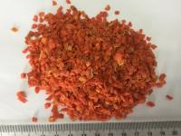 China Dehydrated Carrot Granules 3x3mm with 8% Max Moisture - ISO9001 & HACCP Certified Food Grade for sale