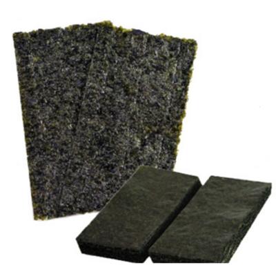 China Half Cut Sushi Nori Dark Green Yaki Roasted Seaweed 50 Sheets Pack 19x21cm for sale