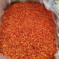 China Dehydrated Carrot Flakes 10x10x3mm Air Dried Carrot Dices HACCP Certified for sale