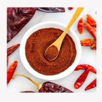 China HACCP Certified Dehydrated Red Chili Pepper Powder Bulk 3x3mm Bell Pepper Powder for sale