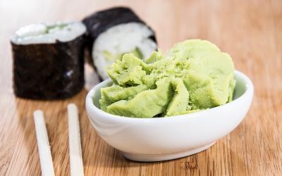 China Pure Wasabi Powder 80-100 Mesh 24 Month Shelf Life No Allergen for Sushi Sashimi for sale