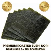 China Multipurpose Roasted Sushi Nori Sheets 19x21cm 100 Sheets Per Bag Catering Sushi Roll Temaki Onigiri Use for sale