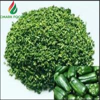 China Natural AD Dehydrated Green Bell Pepper 9x9mm No Sugar Moisture Max 7% for sale