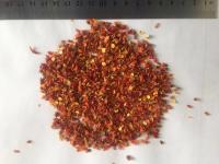 China Air Dried Red Bell Pepper Granules 3x3mm Natural Dehydrated Vegetable Bulk for sale