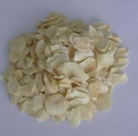China Dried Garlic Granules Flakes Natural White Color 8% Moisture 20kg Carton Packing for sale