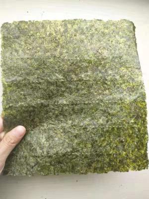 China Dry Roasted Seaweed Nori 50 Sheets 19x21cm Dark Green Sushi Wrap Food Grade for sale