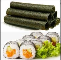 China HACCP Certified Organic Sushi Nori Seaweed Sheets 19x21cm Full Size with 5% Max Moisture Content - 50 Sheets for sale