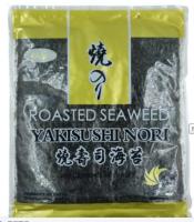China Gold Green Seaweed Yaki Nori 100pcs 19x21cm Sheets with 5% Moisture Content and Halal Certification for sale