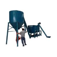 China New Dry Powder Mortar Mixing Machine Production Line Simple Type for Dry Mortar Devices Construction Manufacturing Plant for sale