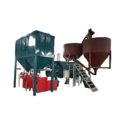 China Automatic Dry Mortar Production Line Factory Machine-Simple Tile Adhesive Color Mixing Wall Putty Mixer Dry Mortar Mixer for sale