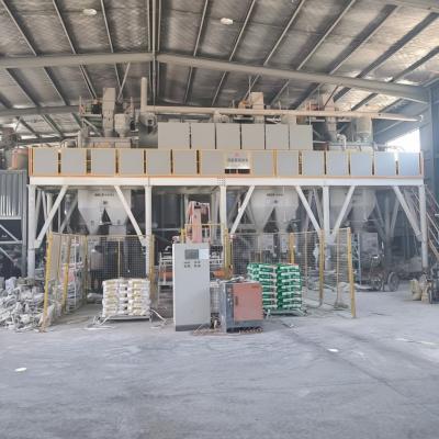 China Automated Dry Powder Mortar Production Line, Ceramic Tile Putty Powder, Gypsum Powder Production Factory for sale