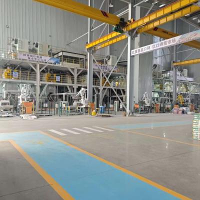 China An Automated Dry Powder Gunning Clay Production Plant with a Capacity of 100 Tons Per Day for sale